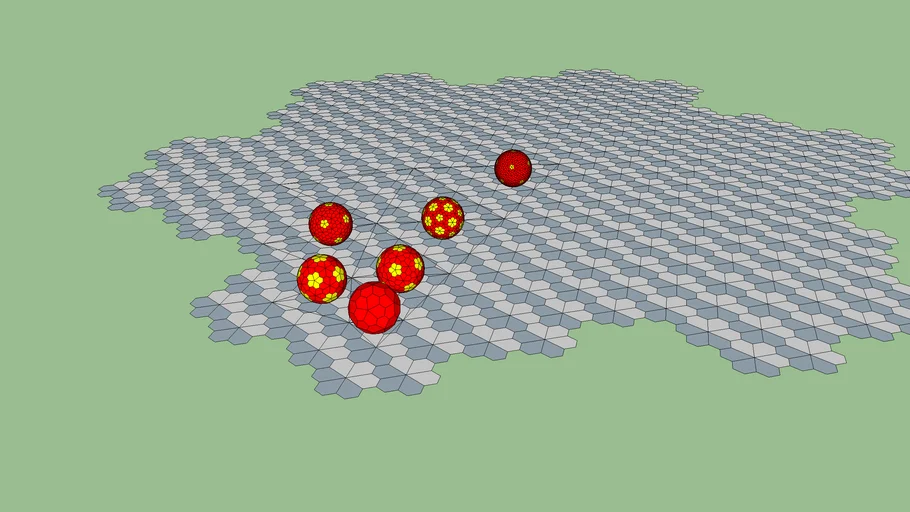 pentagonal hexacontahedral spheres | 3D Warehouse