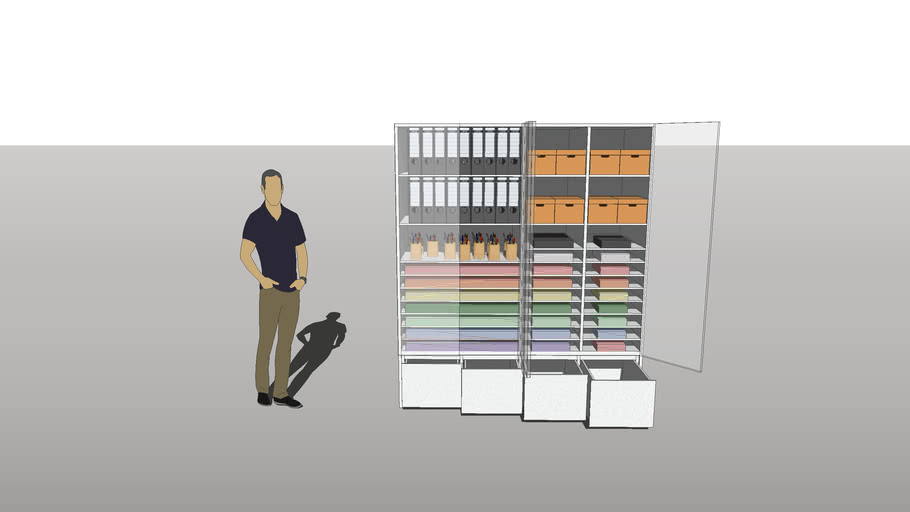 Paper cabinet | 3D Warehouse
