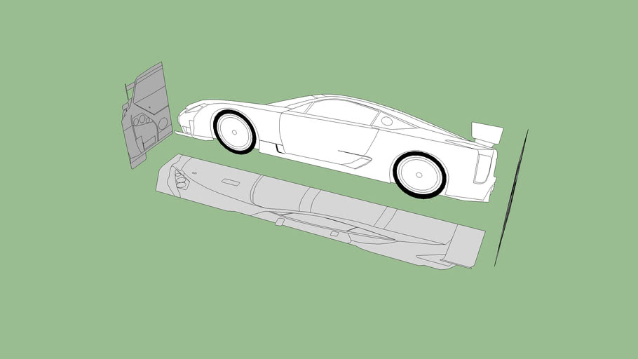 Lexus LFA Gazoo Racing N24 Blueprints | 3D Warehouse