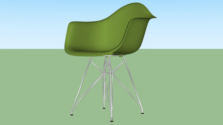 eames armchair, eiffel base (SMOOTH CLEAN EDGES) | 3D Warehouse