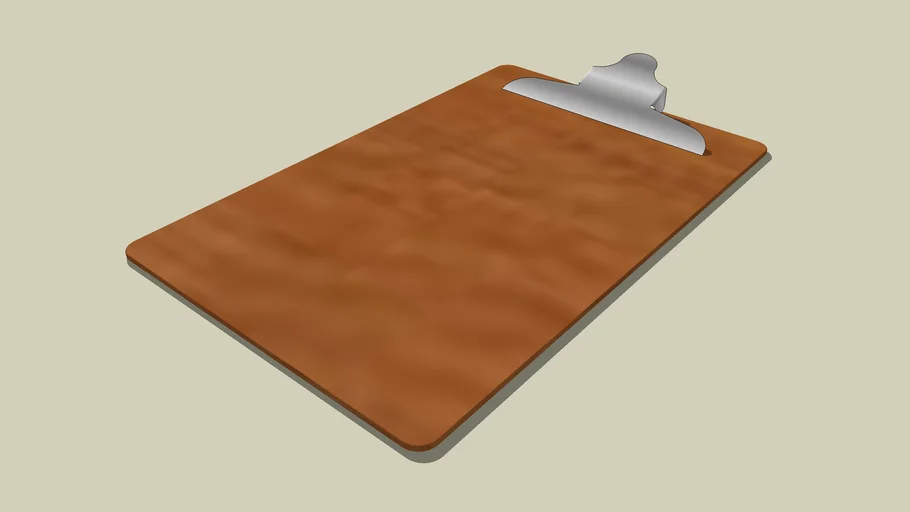 Simple A4 Clipboard | 3D Warehouse