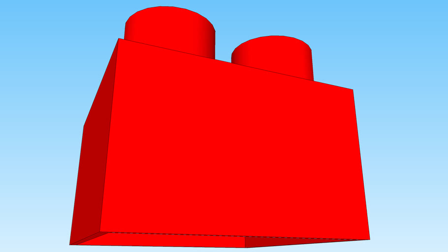brique lego rouge | 3D Warehouse