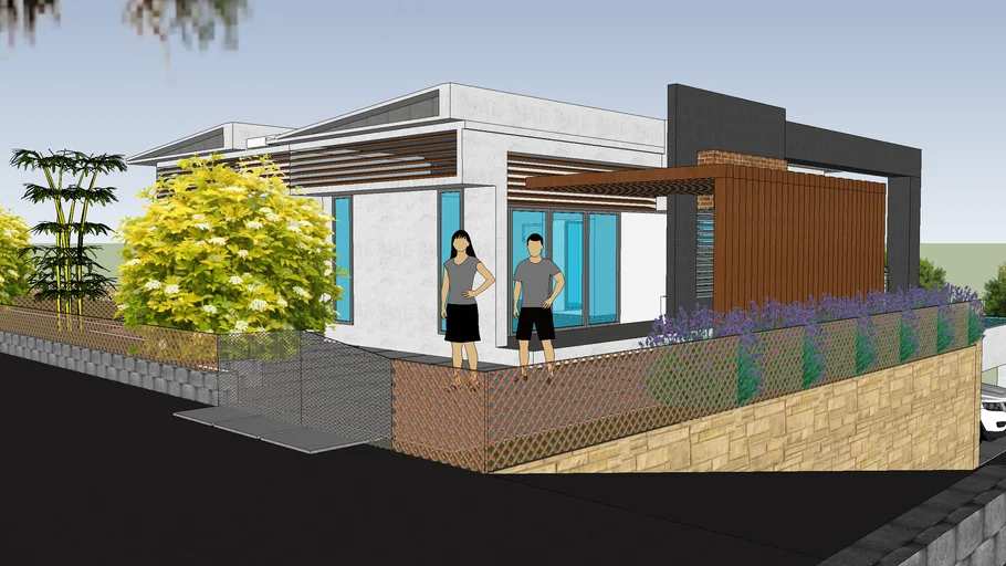 hillside house | 3D Warehouse