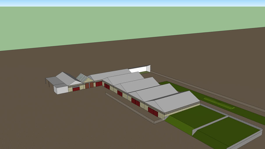 farm with silage pits | 3D Warehouse
