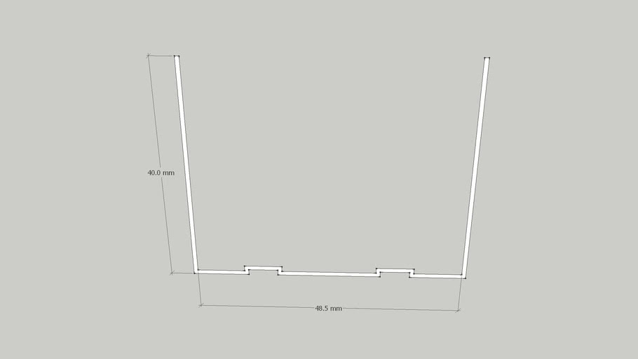 Knauf profile guide50x40 | 3D Warehouse