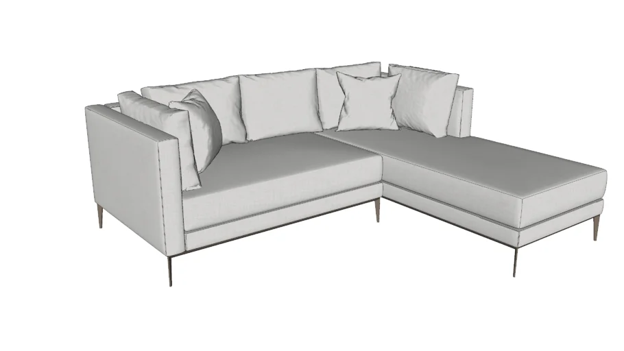 Sofá de Canto Paggini | 3D Warehouse