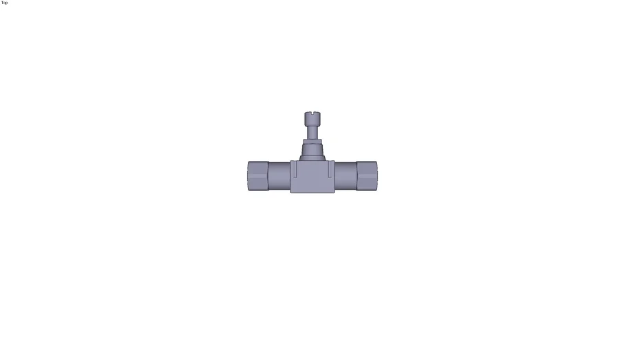 7775 - IN-LINE FLOW REGULATOR WITH THREADED FIITNG NPT C NPT3/8 | 3D ...
