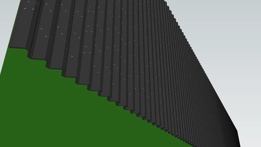 10mm Perforated Control Cavity (PCC 2416) - 16 inch width | 3D Warehouse