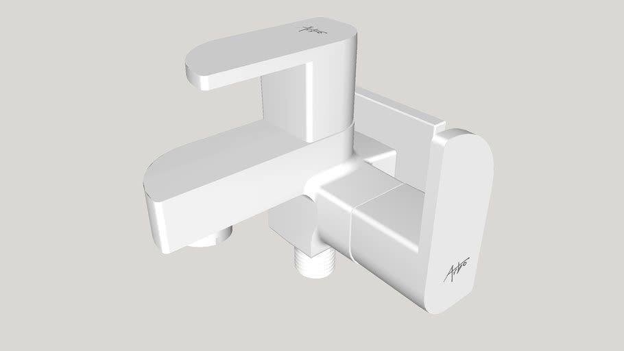 ARBO MT-1005 2 Way Bib Tap Side Handle With Wall Flange | 3D Warehouse