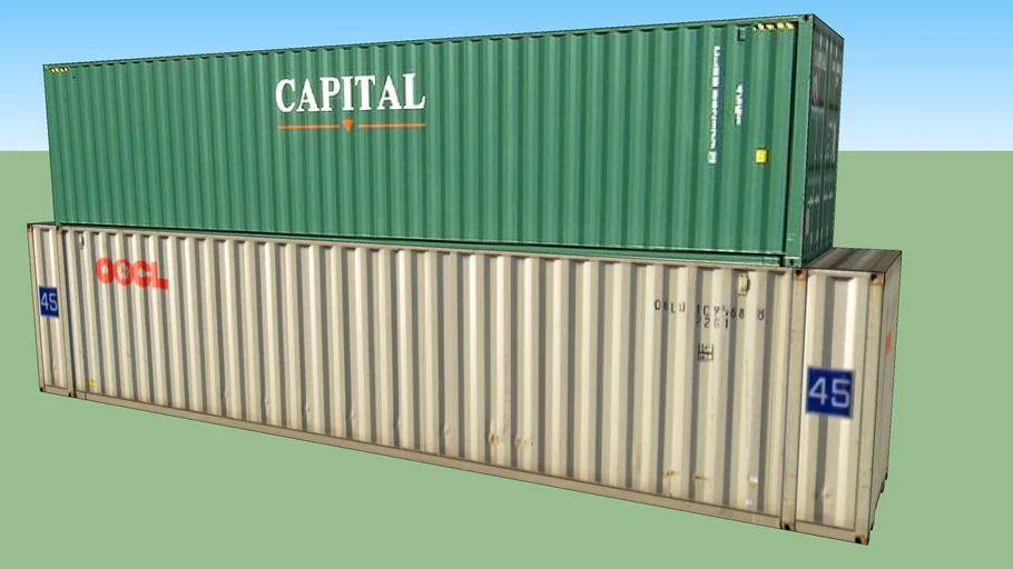 Container Double Stack | 3D Warehouse
