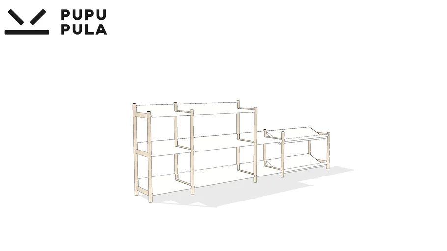 Storage System (combination three)组合三 | 3D Warehouse