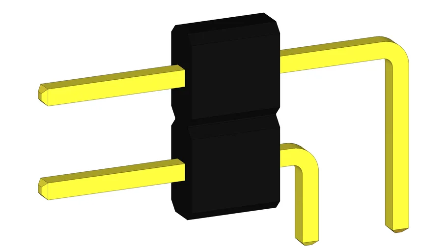 pin header 2x1 L | 3D Warehouse