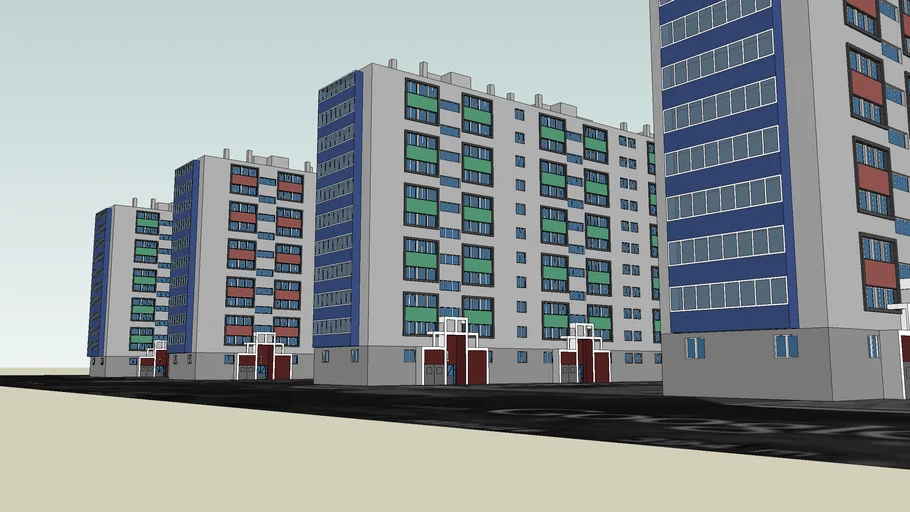 partie de la cité paul mistral | 3D Warehouse