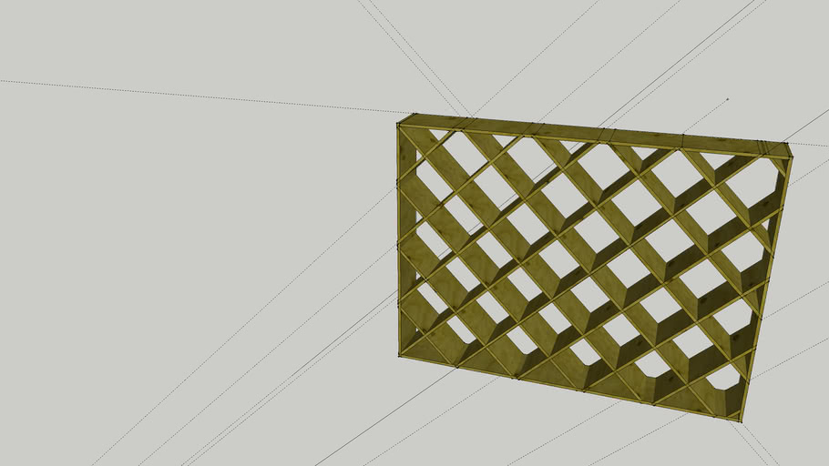 Crosshatch bookshelf | 3D Warehouse