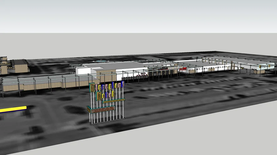 Disneyland Original Hotel Complex | 3D Warehouse