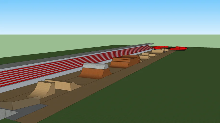 Jump Park with big grandstand | 3D Warehouse