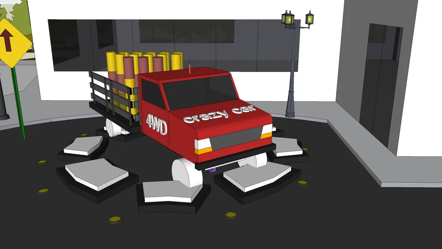 Crazy Car (For Sketchy physics) | 3D Warehouse