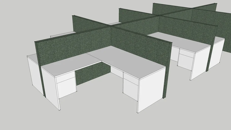 cubicles with Candex Custom Furniture | 3D Warehouse