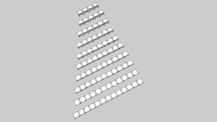 185 Chairs stage right angle in the Ballroom SUU | 3D Warehouse