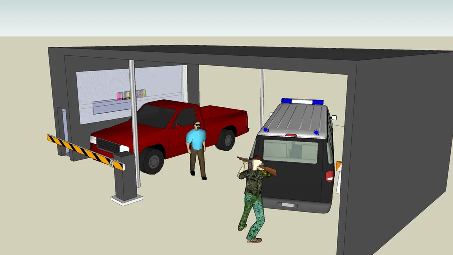 Police Toll booth | 3D Warehouse