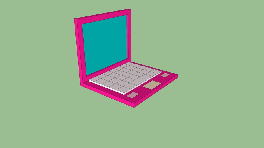 deep pink laptop | 3D Warehouse