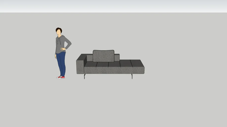 boconcept amsterdam 220 sofa диван | 3D Warehouse