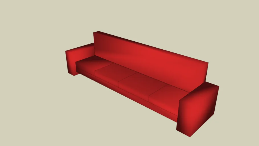 Red Sofa | 3D Warehouse