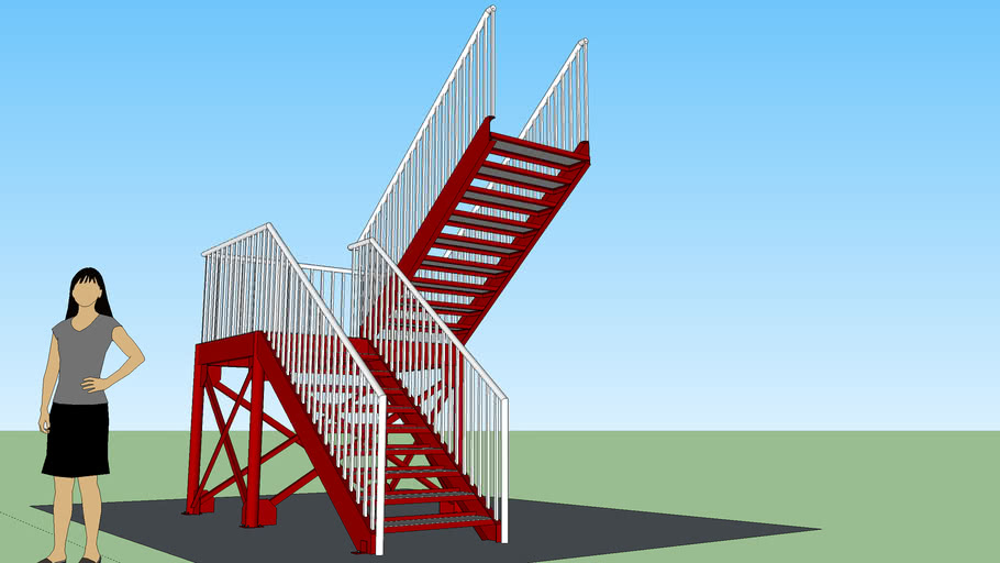 metal stairs | 3D Warehouse