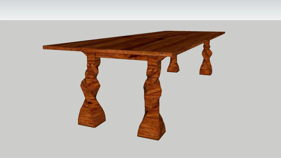 Classic Narra Long Table | 3D Warehouse