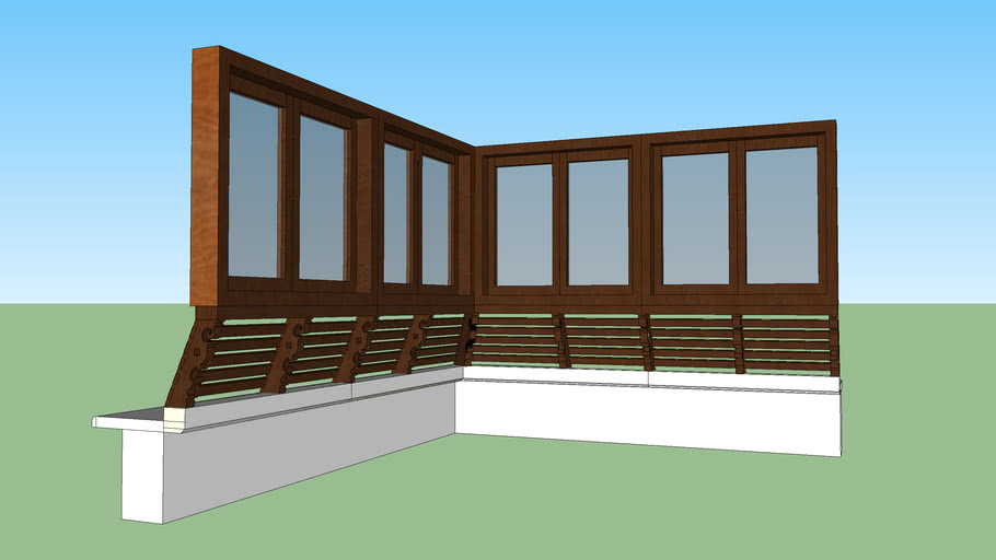 WOODEN WINDOW DESIGN + KERALA ARCHITECTURE | 3D Warehouse