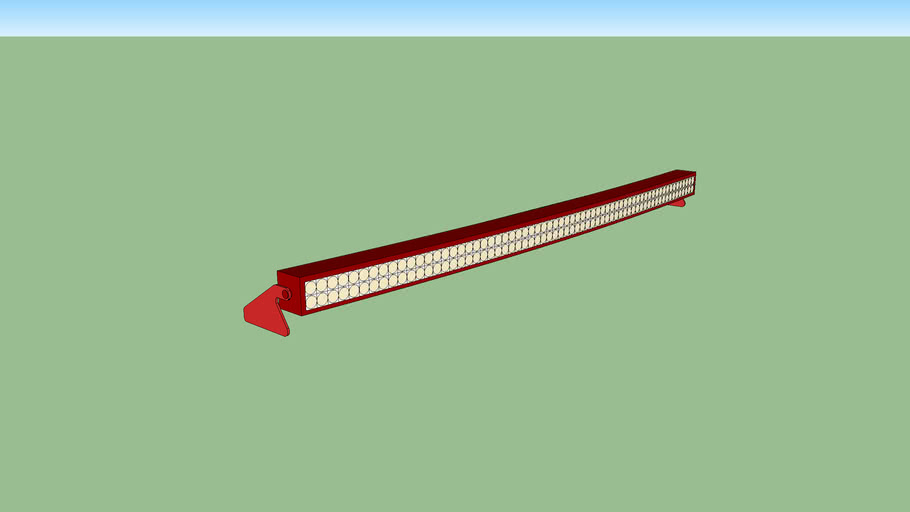 curved led light bar with brackets | 3D Warehouse