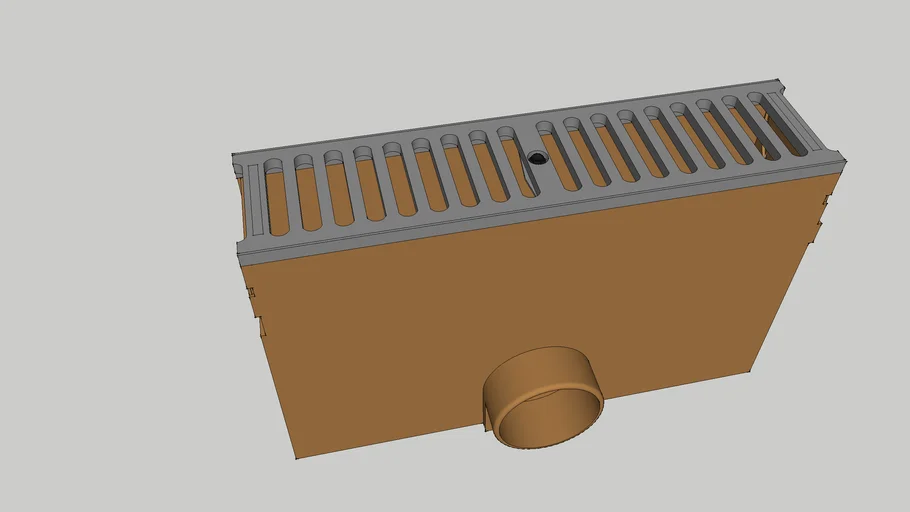 Drainage channel trash box | 3D Warehouse