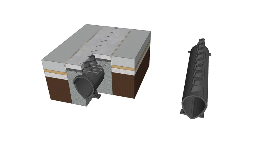 Drexus XL High Capacity Linear Drainage System | 3D Warehouse