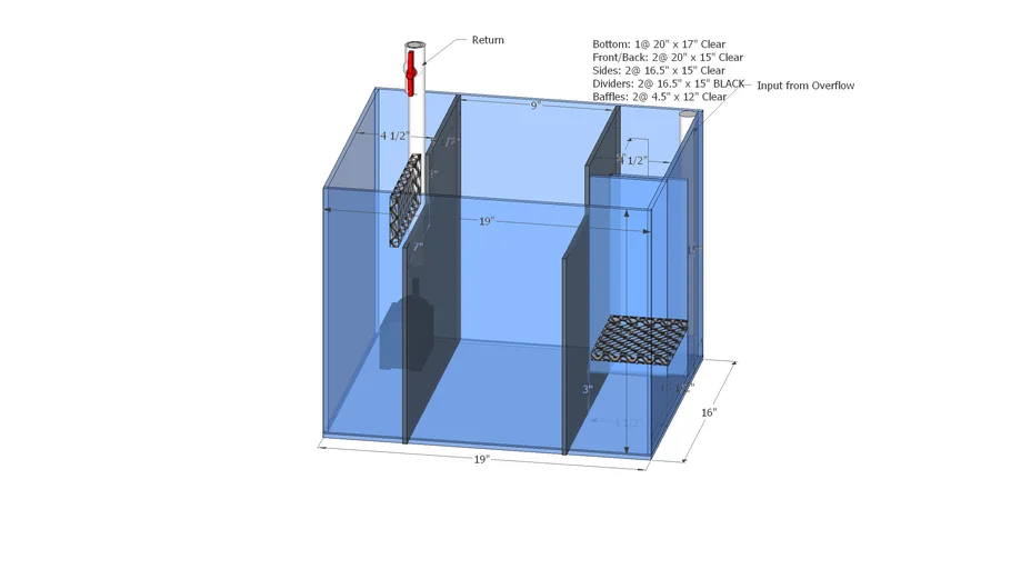 Red Sea MAX 130D Sump | 3D Warehouse