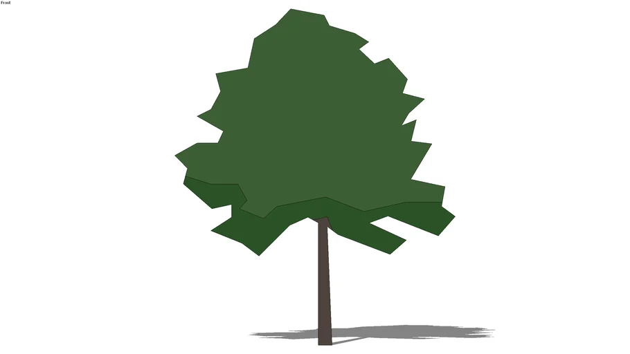 Tree_2D_Schematic_Generic_16' | 3D Warehouse