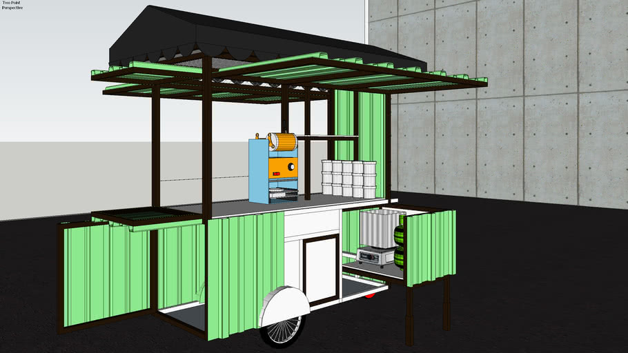 Container Booth Thai Tea | 3D Warehouse