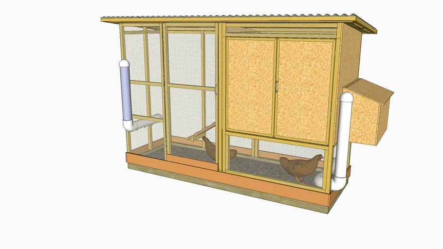 chicken coop rev. 2 | 3D Warehouse