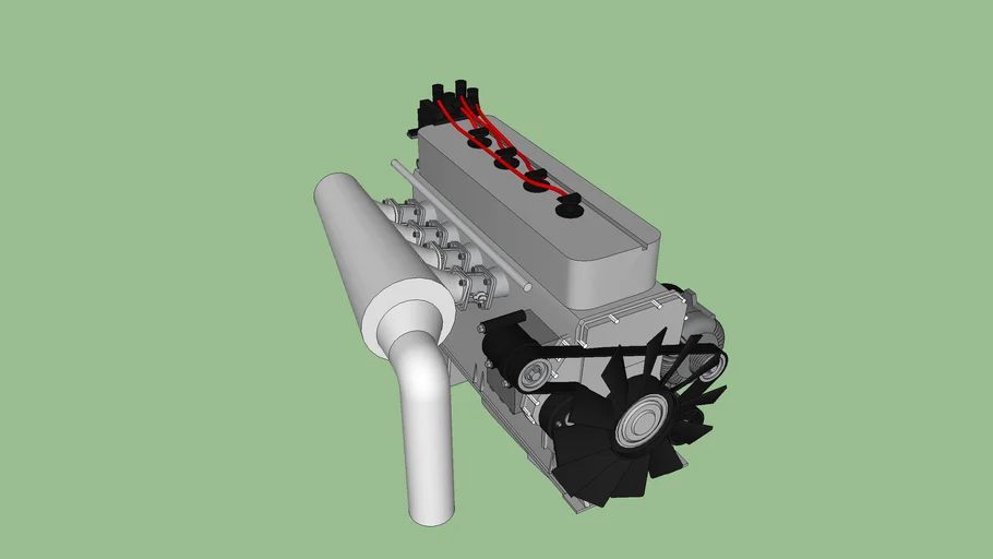 Small i4 engine | 3D Warehouse