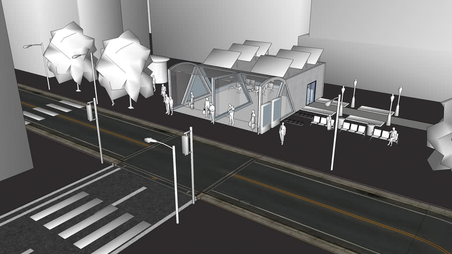 Bus Station | 3D Warehouse