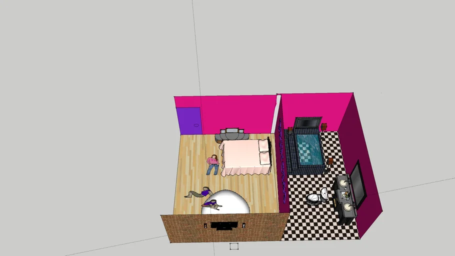 GIRL ROOM AND BATHROOM | 3D Warehouse