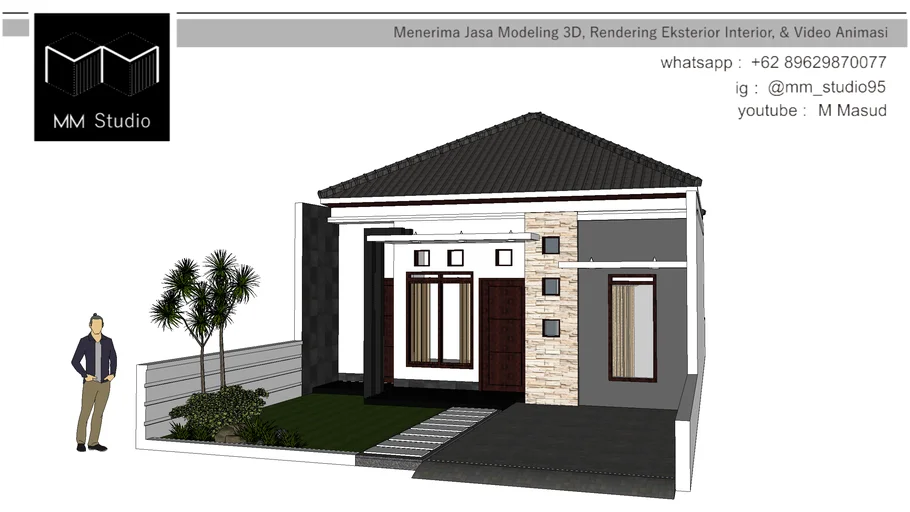 Rumah Type 45 Model 3 | 3D Warehouse