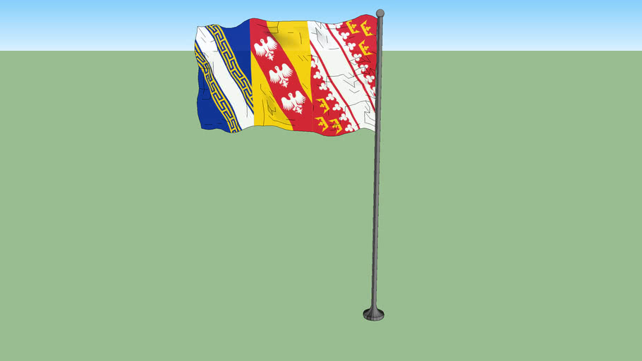 Flag of Grand Est | 3D Warehouse