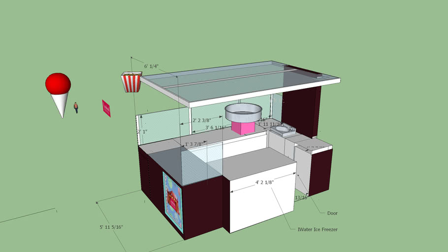 pop corn machine | 3D Warehouse