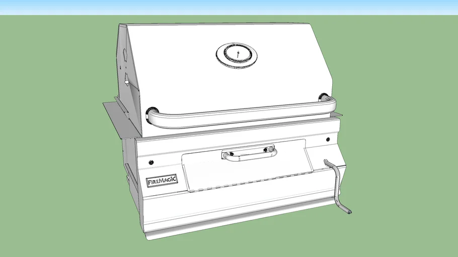 Fire Magic 12-S 24' Charcoal Built-In Grill | 3D Warehouse