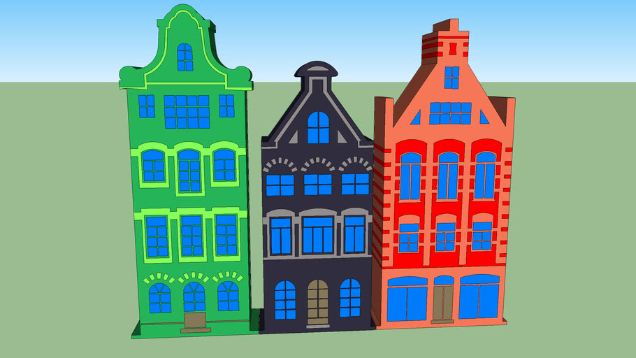 Dutch houses | 3D Warehouse