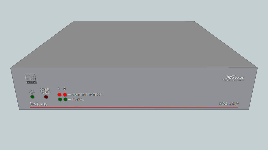 Extron XPA 1002 Stereo Power Amplifier 60-849-01 | 3D Warehouse