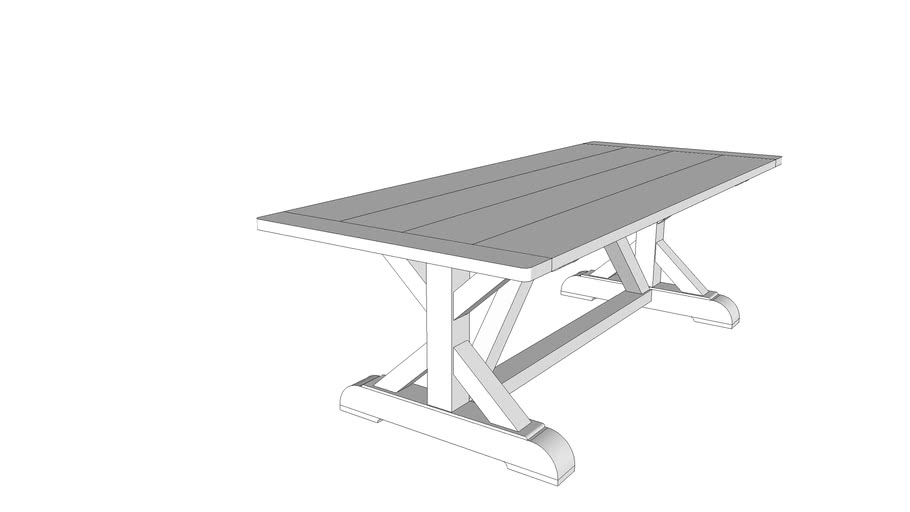 Trestle Table | 3D Warehouse