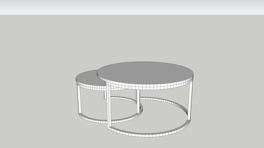 set of round coffee tables | 3D Warehouse