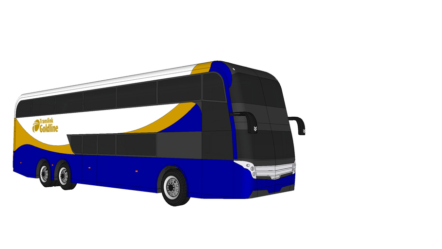 Double deck bus Invictus Caetano Translink Goldline | 3D Warehouse