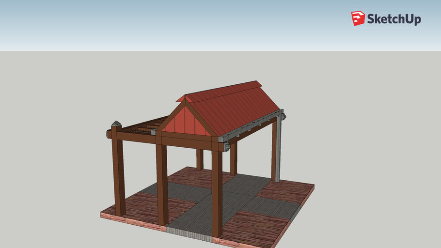 Covered Walkway Garden Opening | 3D Warehouse